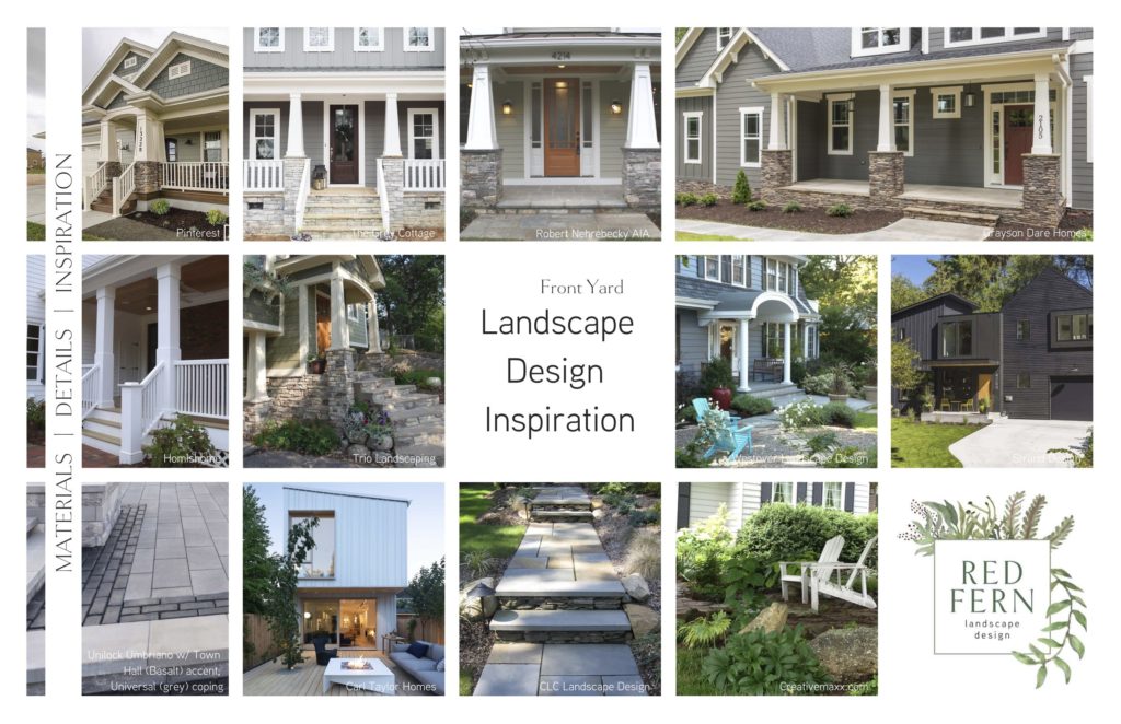 In the Studio | Ingersoll Park Front Yard Design - redfernlandscape.com