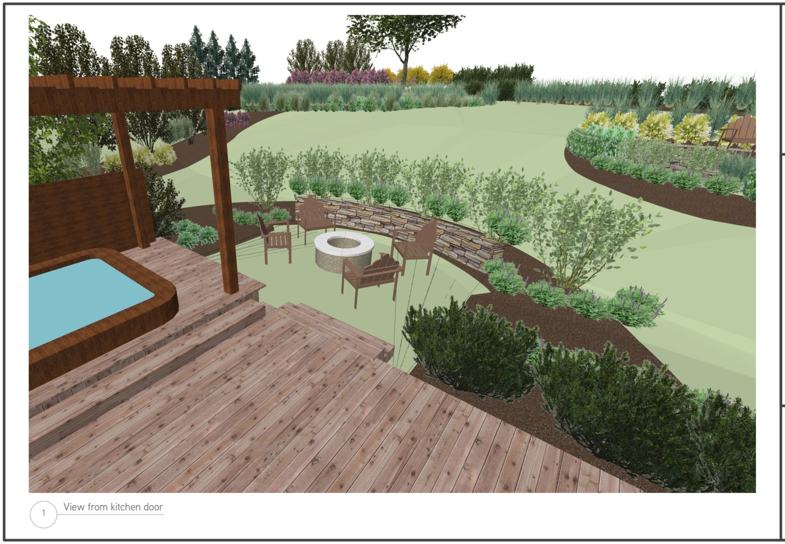 In the Studio | Problem-solving in a large back yard - redfernlandscape.com